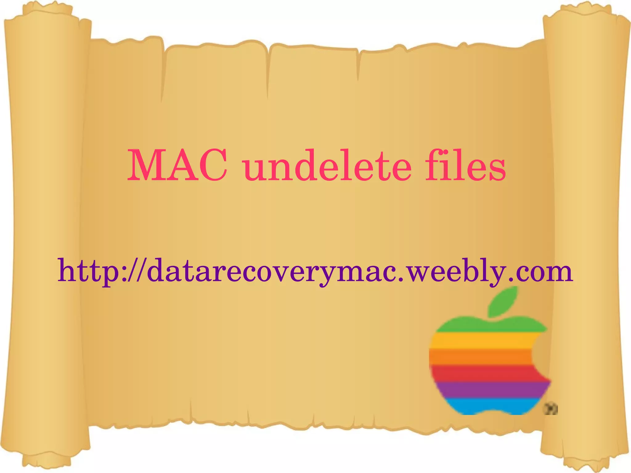 Mac undelete files in few easy steps... | PPT Mac undelete files in few easy steps... | PPT