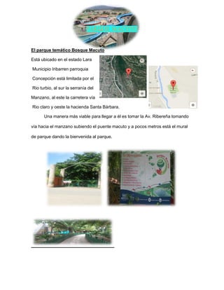 parque tematico Bosque Macuto | PDF | South America Travel | Travel ...