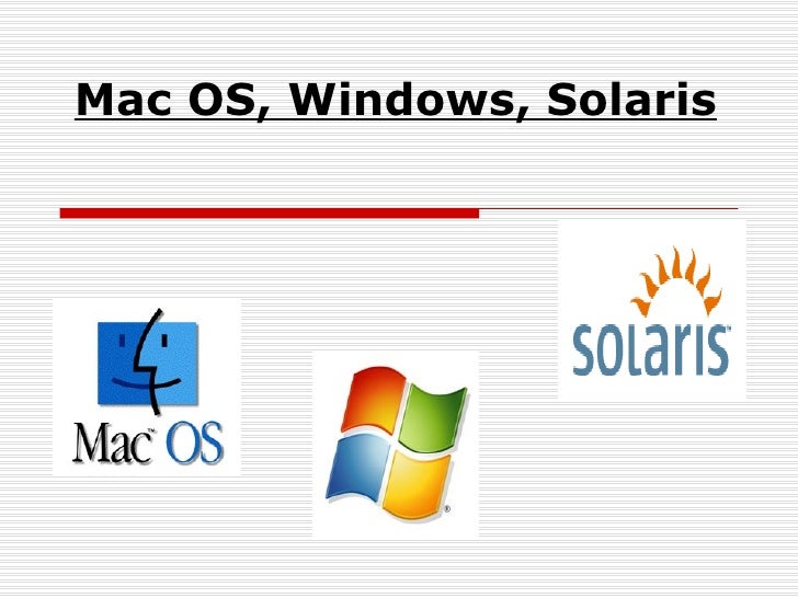 Mac Windows And Solaris 8227