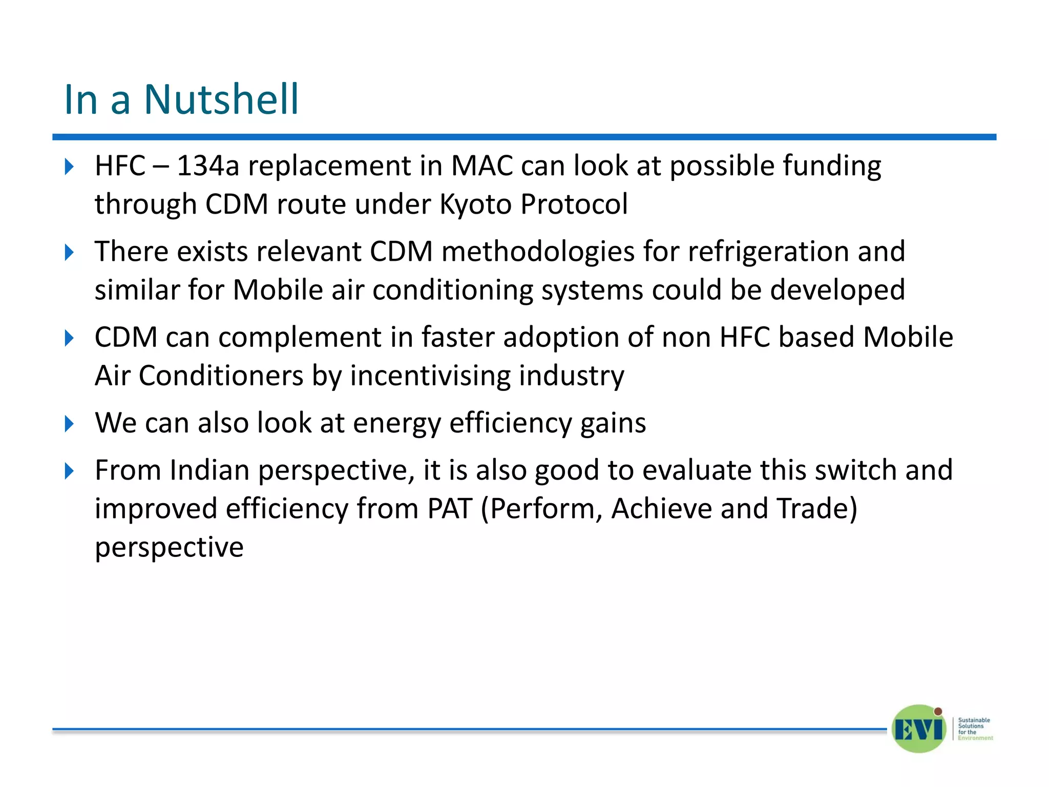 Climate benefits from improvement in Mobile Air Conditioning systems | PDF