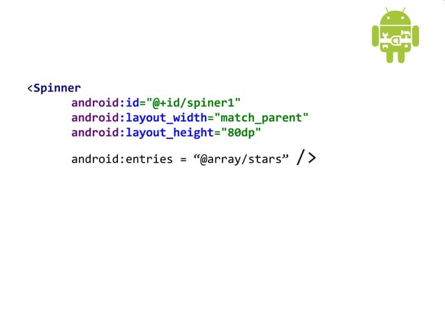 MAD-Lec8 Spinner Adapater and Intents (1).ppt