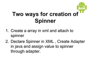 MAD-Lec8 Spinner Adapater and Intents (1).ppt