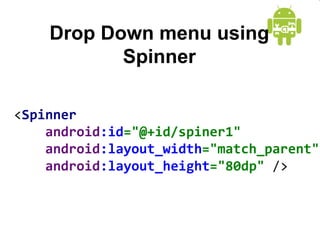 MAD-Lec8 Spinner Adapater and Intents (1).ppt