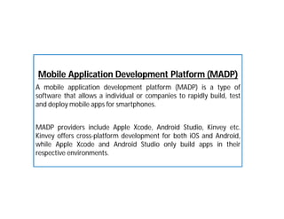 Mobile Application Development-Lecture 01 & 02.pdf | Operating Systems | Computer Software and ...