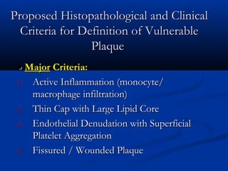 Vulnerable plaque vulnerable patient | PPT