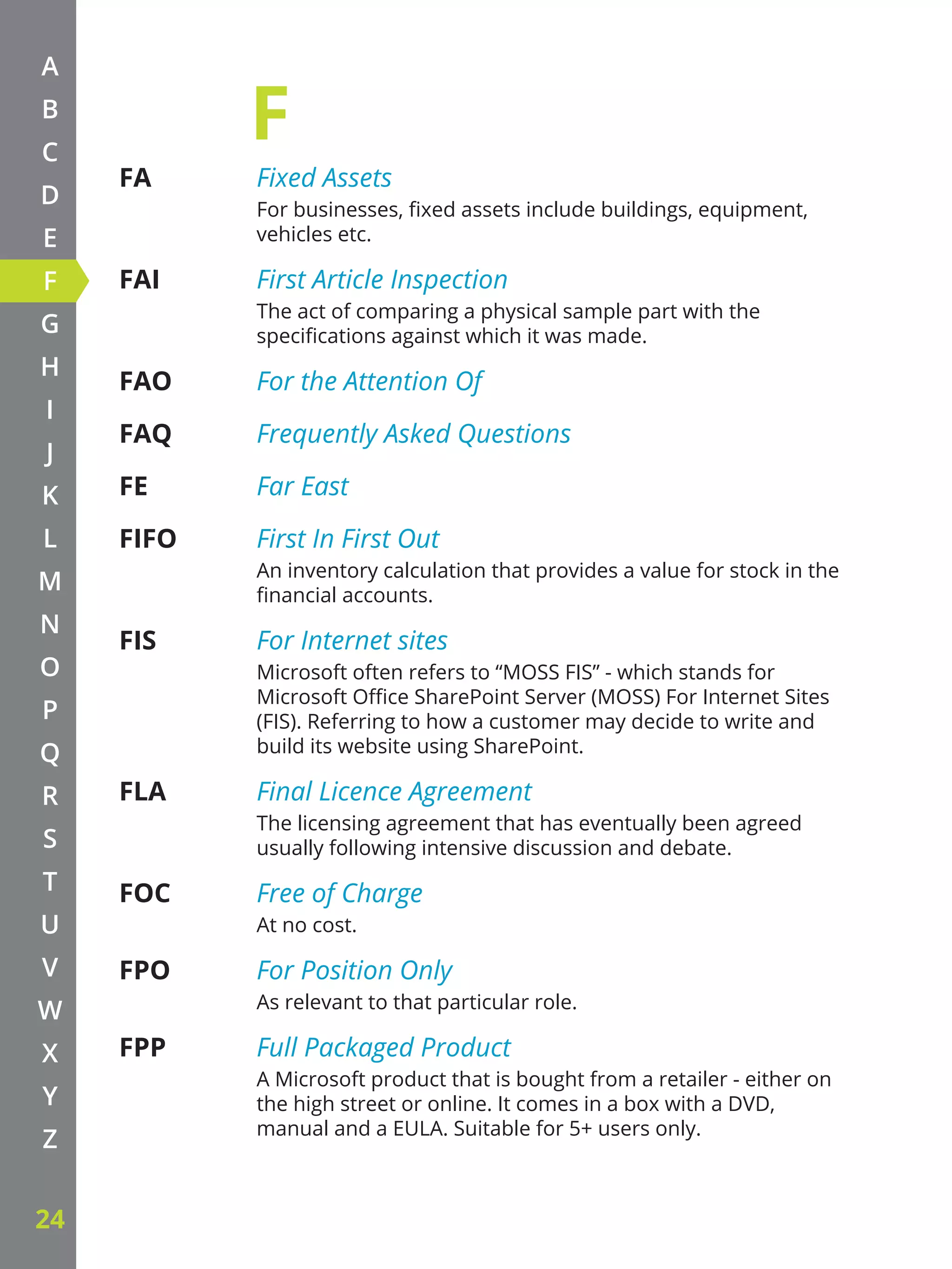Microsoft Abbreviations Dictionary | PDF