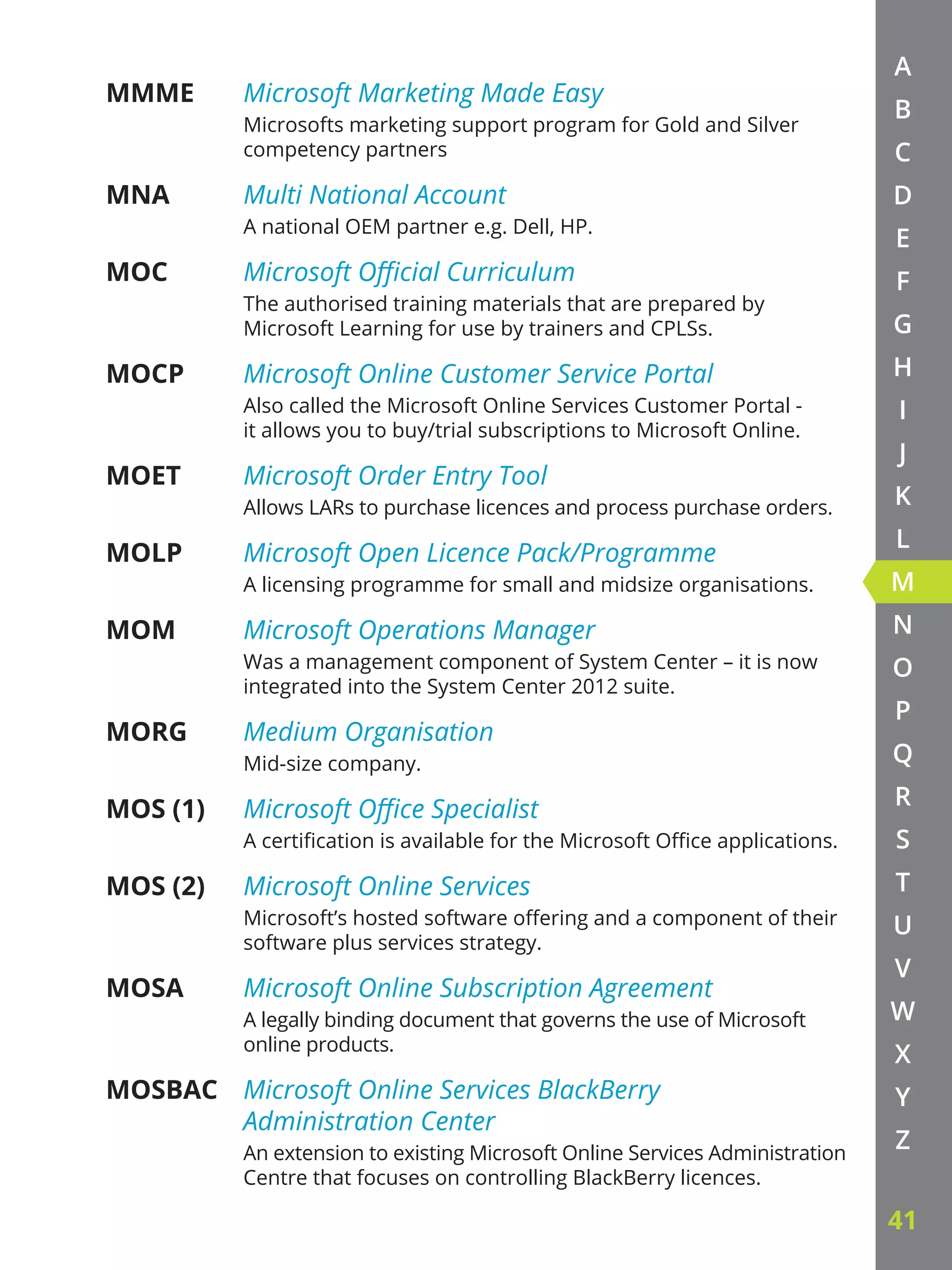 Microsoft Abbreviations Dictionary | PDF