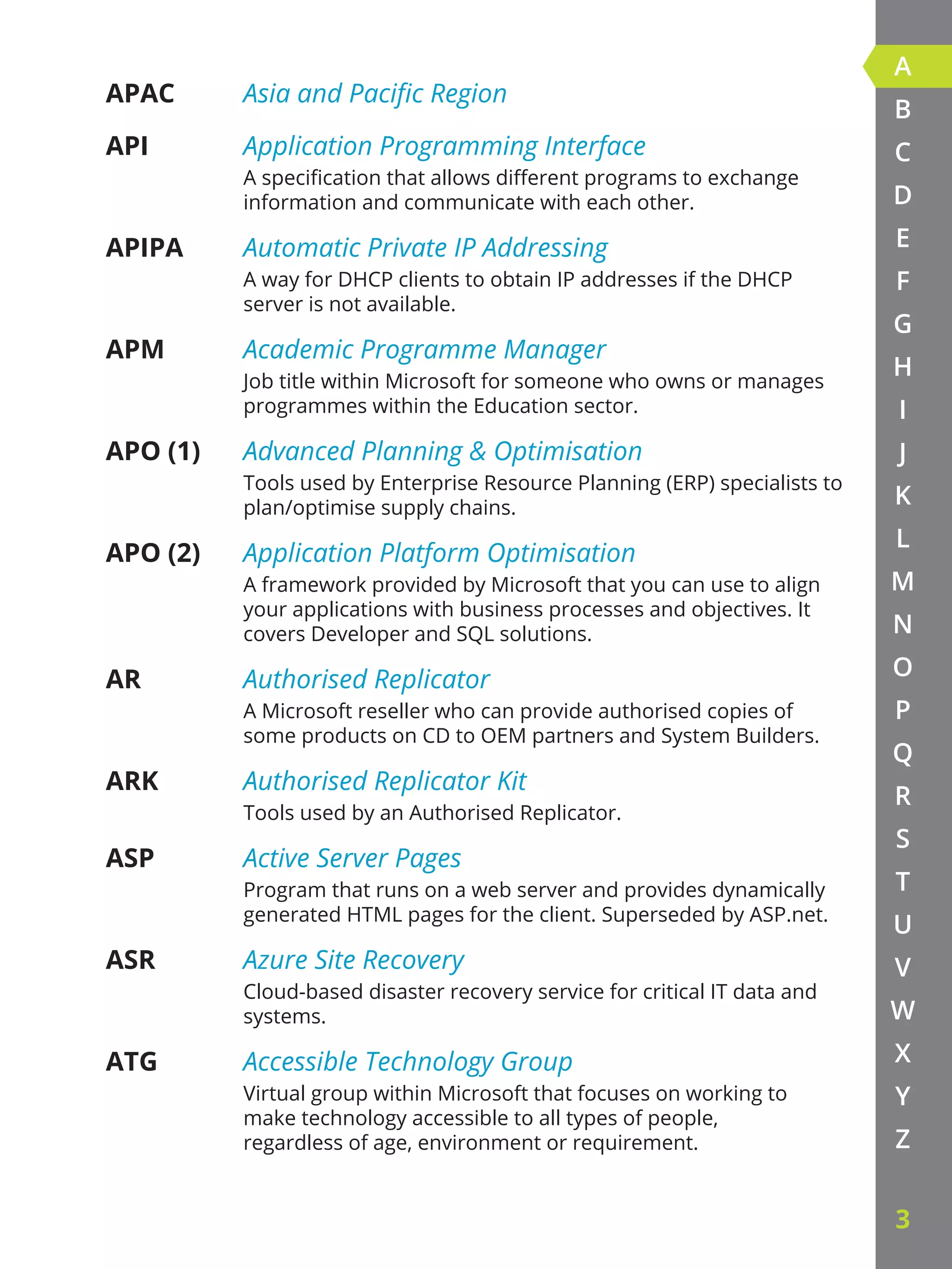 Microsoft Abbreviations Dictionary | PDF