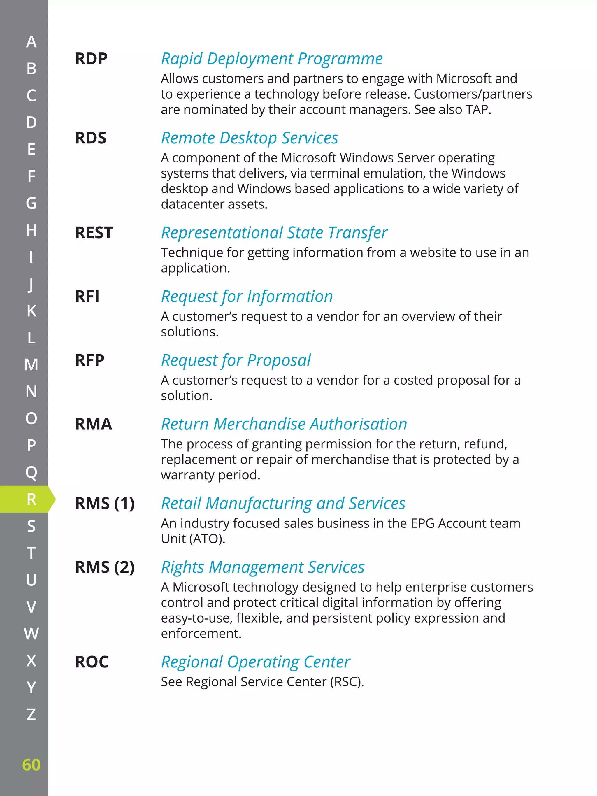 Microsoft Abbreviations Dictionary | PDF