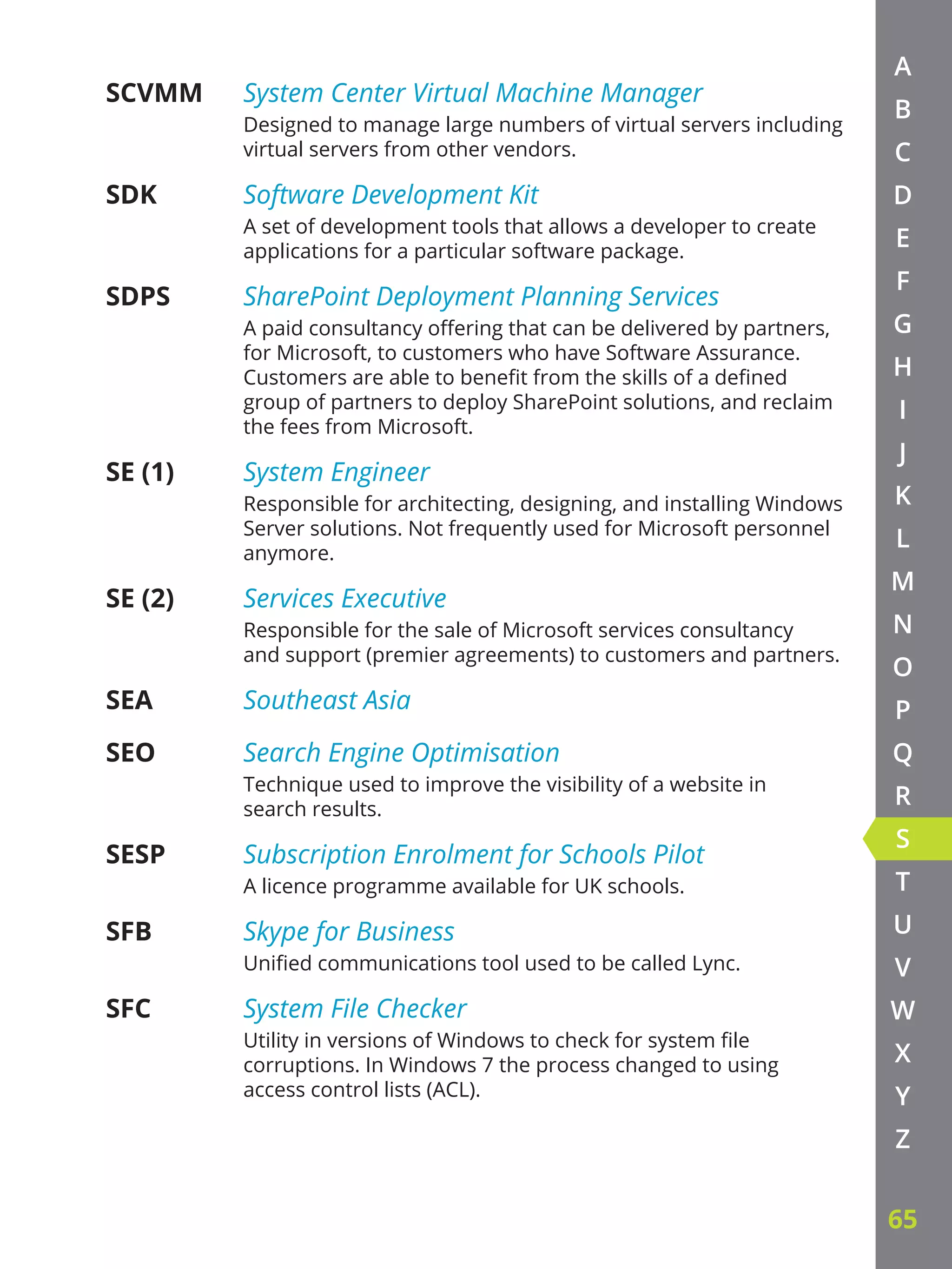 Microsoft Abbreviations Dictionary | PDF