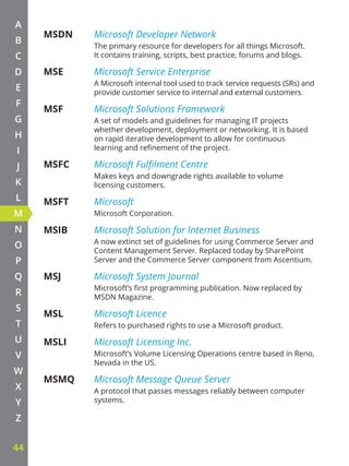 Microsoft Abbreviations Dictionary | PDF