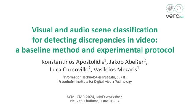 Visual and audio scene classification for detecting discrepancies (MAD'24 workshop) | PDF