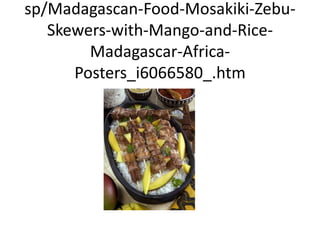 Madagascan food | PPTX