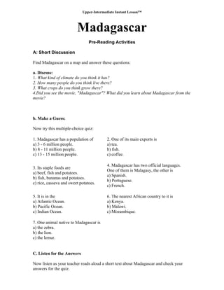 Madagascar | PDF | Geography | Science