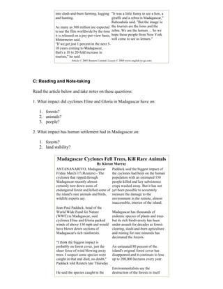 Madagascar | PDF | Geography | Science