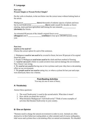 Madagascar | PDF | Geography | Science