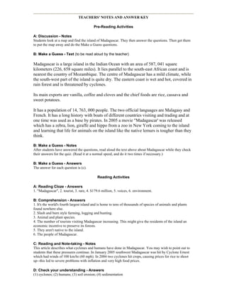 Madagascar | PDF | Geography | Science