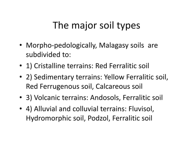 Status, priorities and needs for sustainable soil management in ...