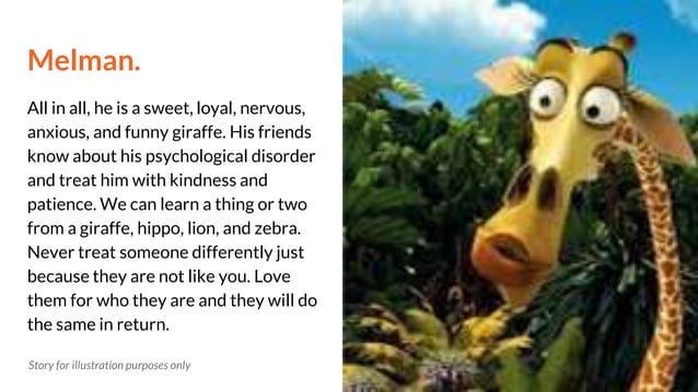 Madagascar - Melman - Hypochondriac | PPTX | Diseases and Conditions ...