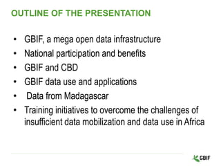 GBIF, Mega Open Data, and Training Initiatives for Sustainable Development in Africa and ...