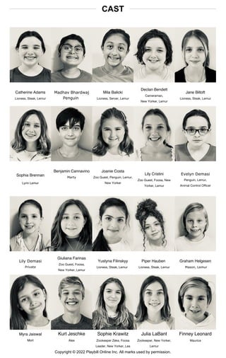 WCT MADAGASCAR JR 2022 PLAYBILL | PDF