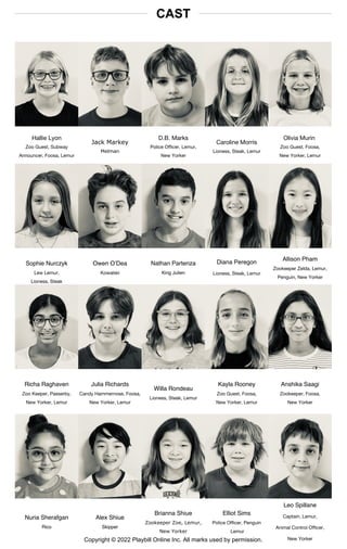 WCT MADAGASCAR JR 2022 PLAYBILL | PDF