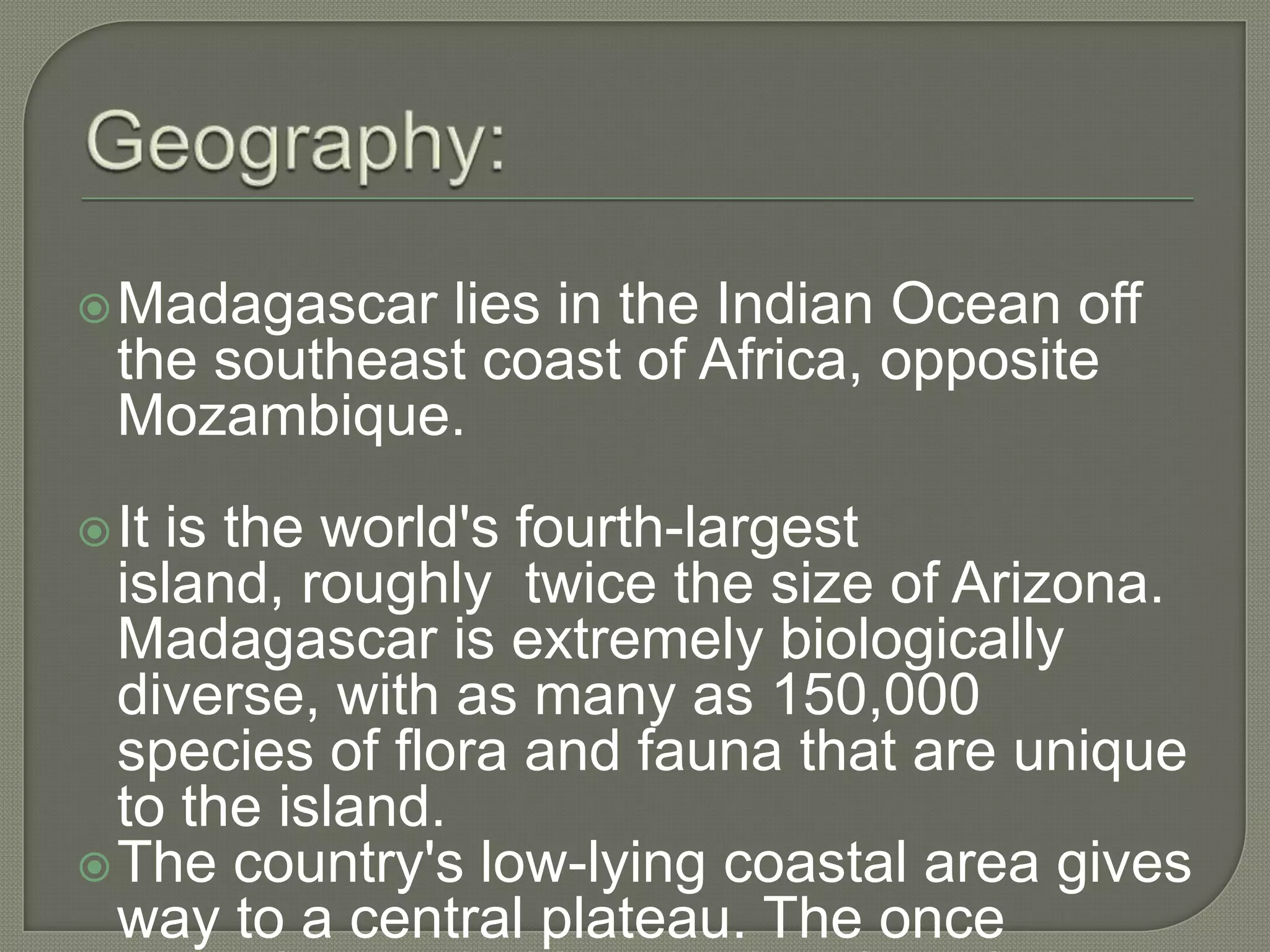 Madagascar presentation | PPTX