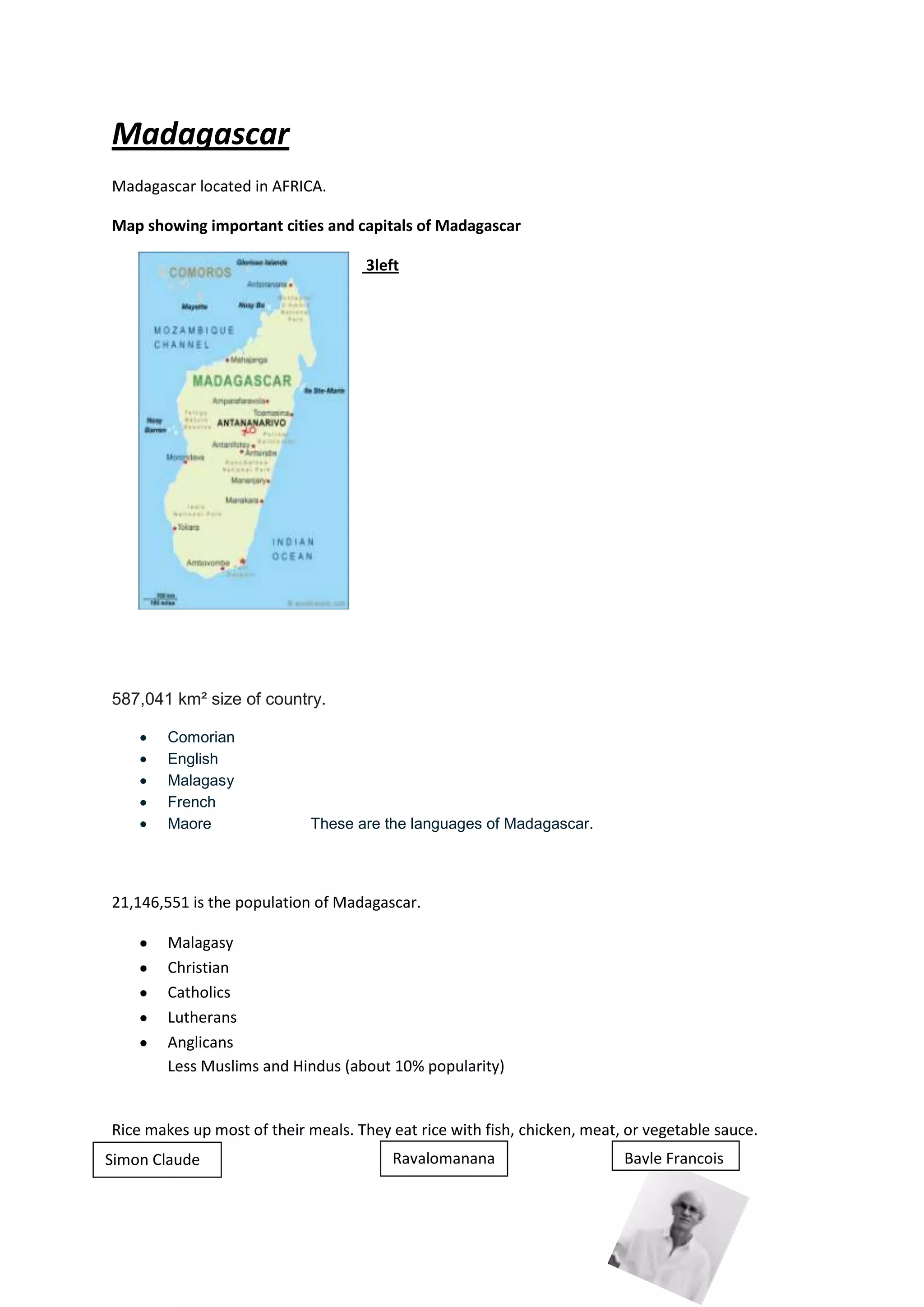 Madagascar project | DOCX