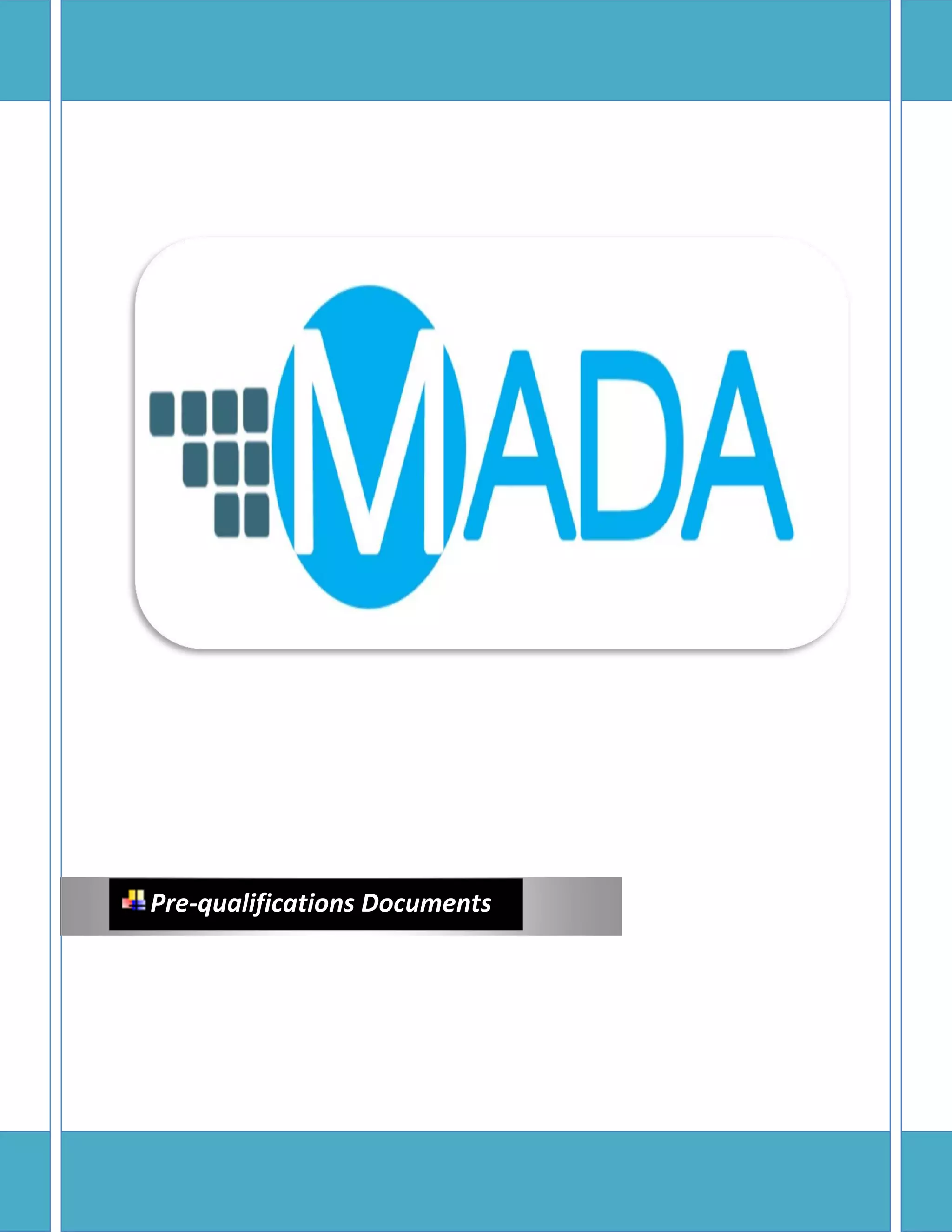 Mada group pre-quilfiaction documents | PDF