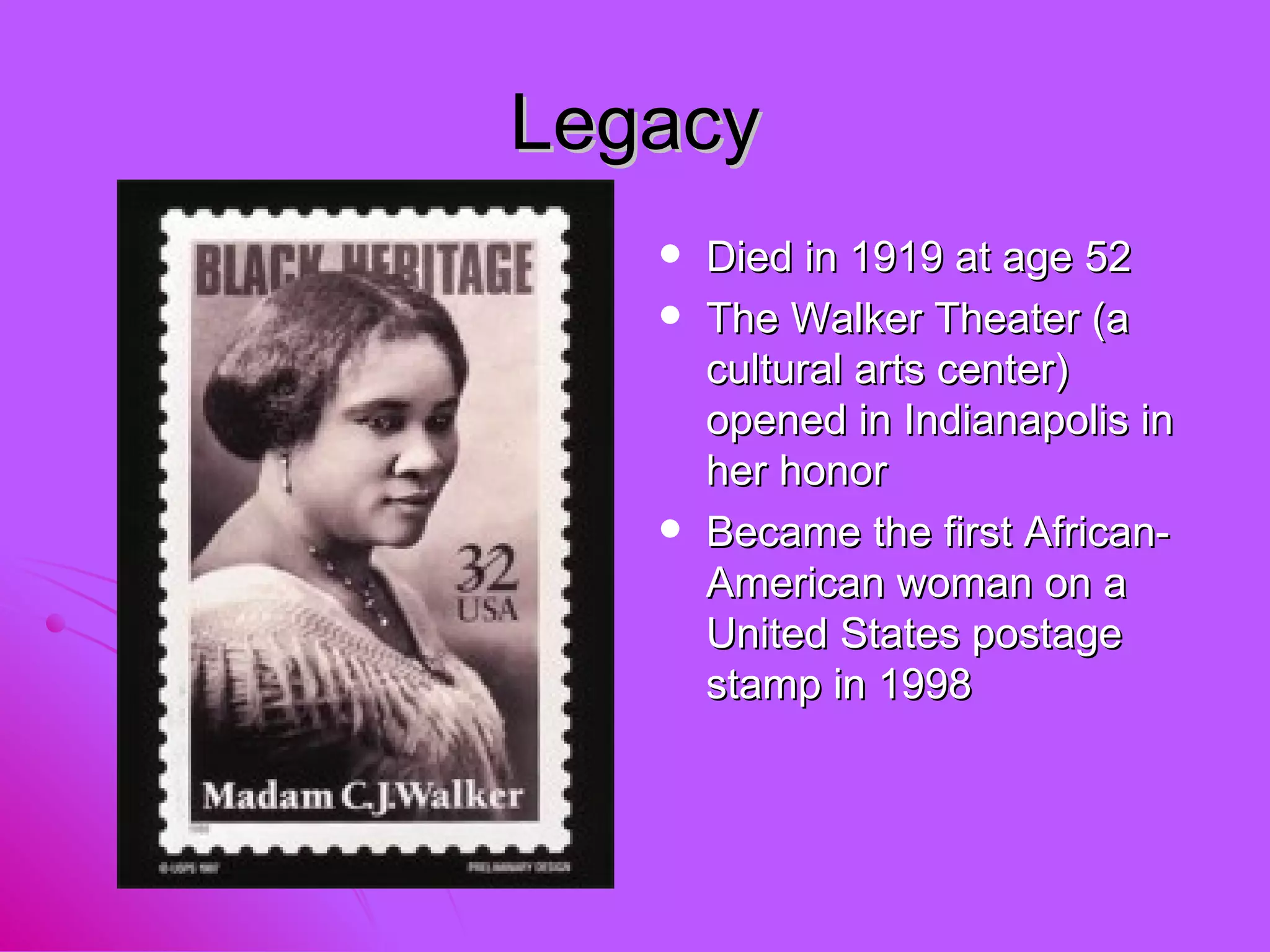 Madam C.J. Walker | PPT