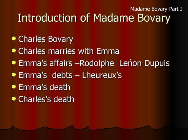 Madame%20 Bovary Part[1] | PPT