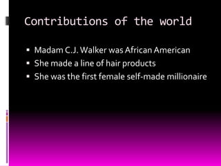 Madame cj walker | PPTX