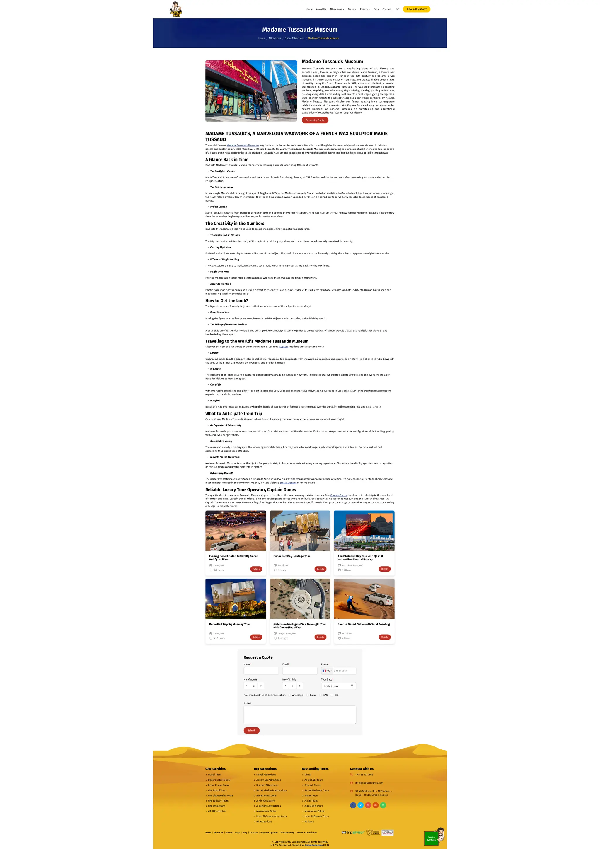 Madame Tussauds Museum | PDF