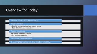 Adamson "Initiating the Project" | PPT