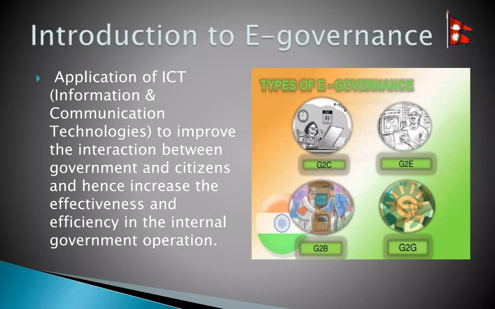 Initiatives of E-Governance in Nepal | PPTX