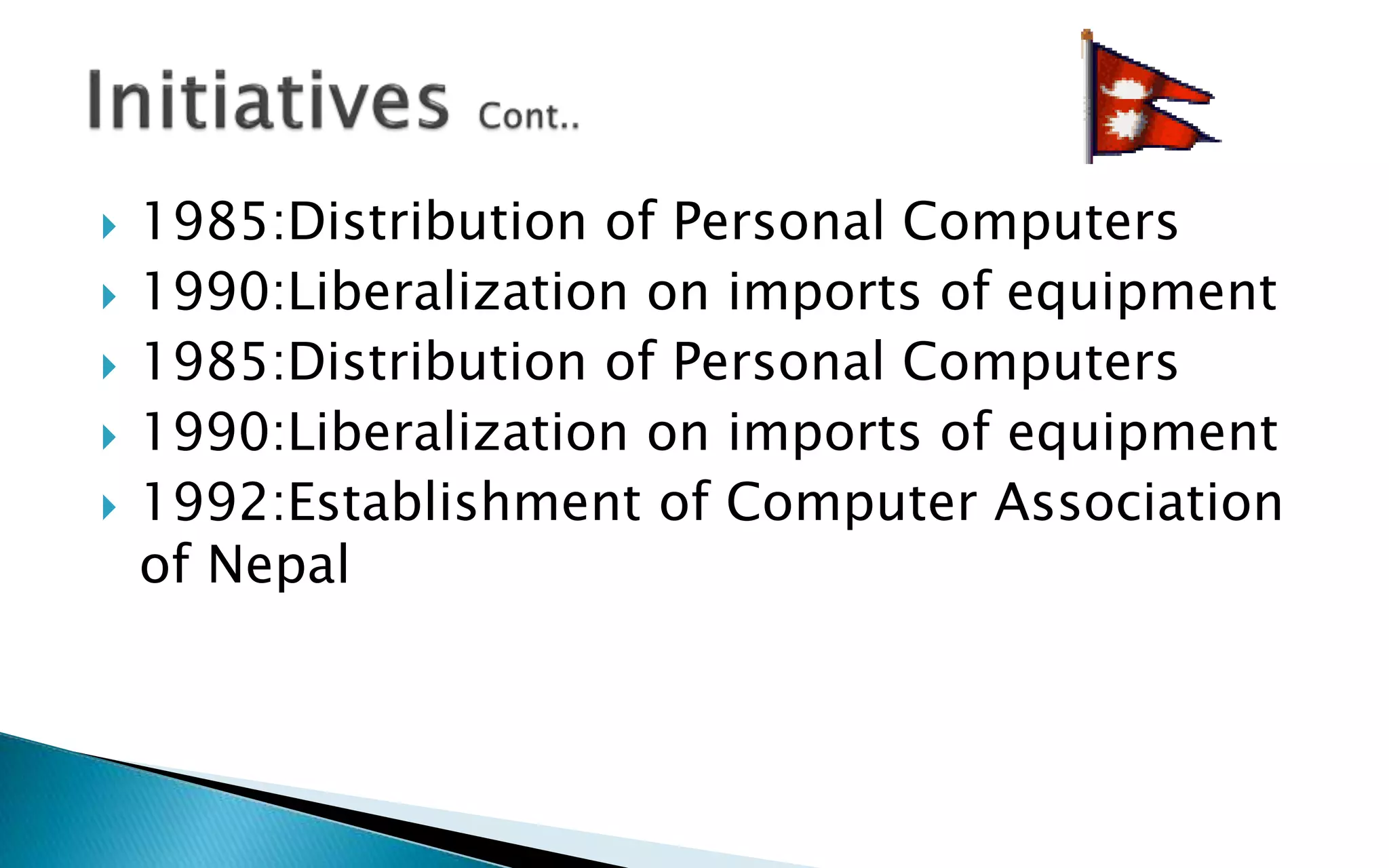 Initiatives of E-Governance in Nepal | PPTX