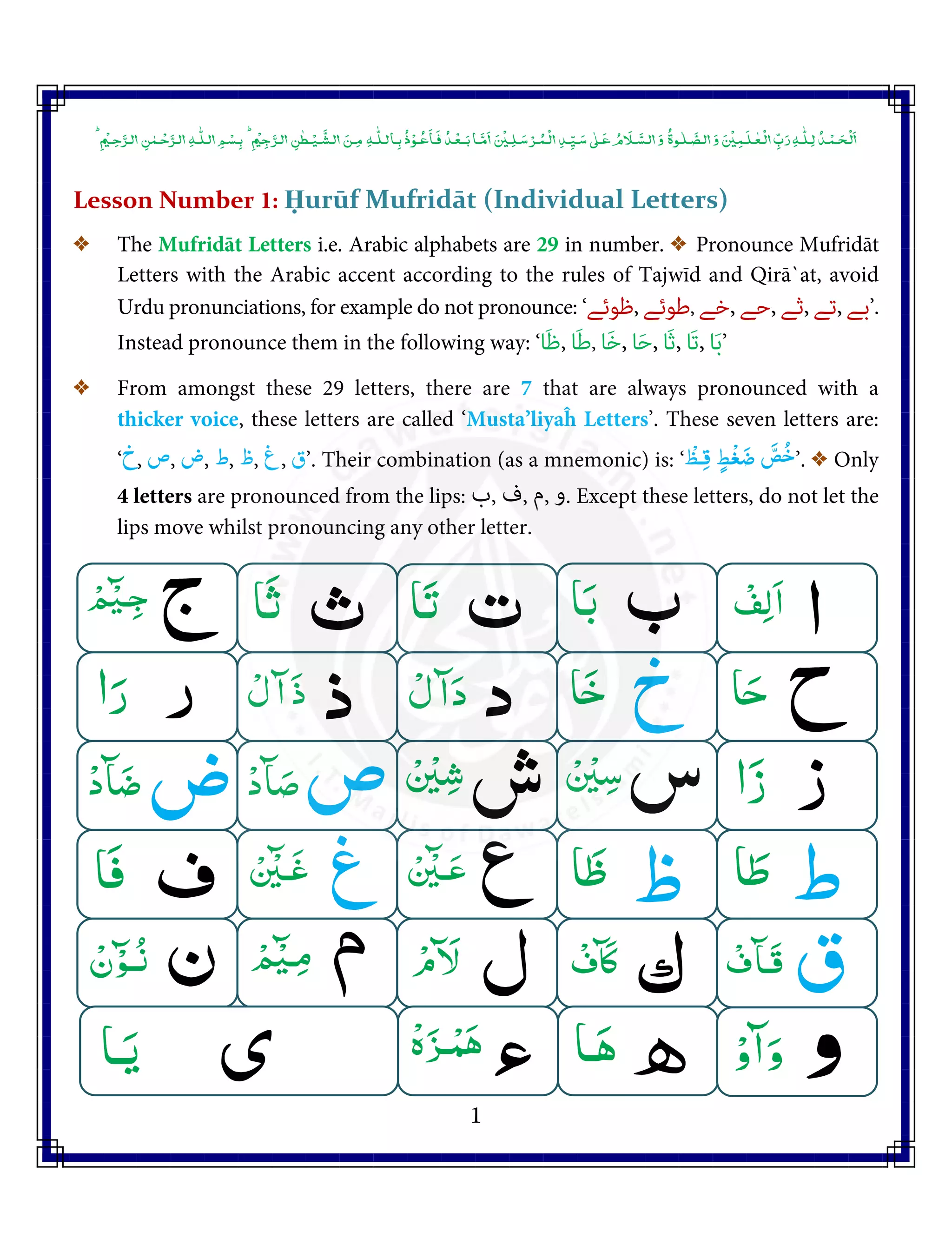 Islamic Book in English: Madani Qaida | PDF