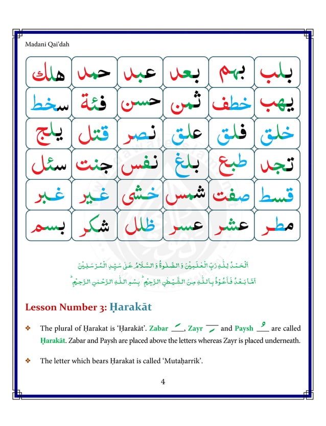 Islamic Book in English: Madani Qaida | PDF