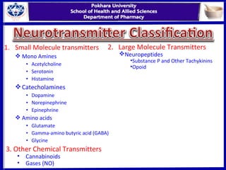 An Introduction to Neurotransmitter System | PPT