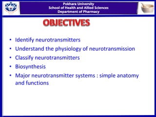 An Introduction to Neurotransmitter System | PPT