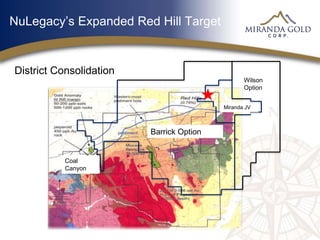 Miranda Gold Corporate Presentation - November 2010 | PPTX
