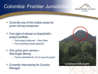 Miranda Gold Corporate Presentation - November 2010 | PPTX