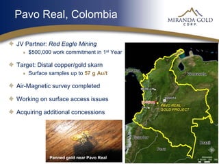 Miranda Gold Corporate Presentation - November 2010 | PPT