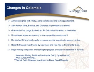 Miranda Gold Corp. Corporate Presentation - September 2018 | PPT