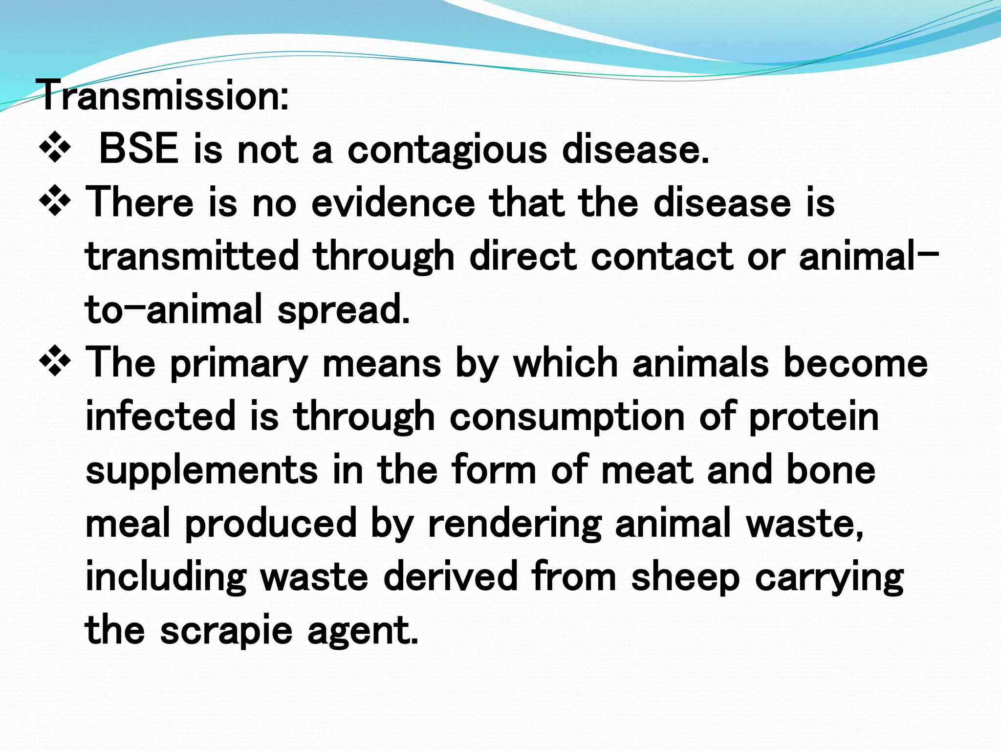 BOVINE SPONGIFORM ENCEPHALOPHATHY (BSE), MAD COW | PPT