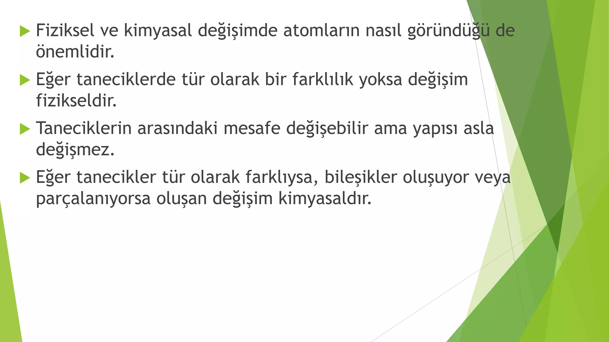 Maddenin fiziksel ve kimyasal ozelliklerii̇ | PPTX