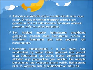 Maddeni̇n halleri̇ ve isi sunusu | PPT