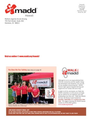 MADD Hawaii Spring 2020 Newsletter | PDF