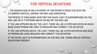 Maddox Rod-1.pptx Optometry Third year.. | PPTX