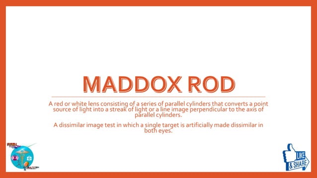 Maddox rod | PPT